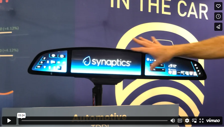 Curved Automotive Displays with High Contrast Using TDDI - Wired Island